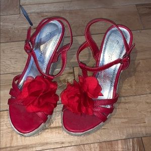 Charming Charlie | Shoes | Red Sandals | Poshmark